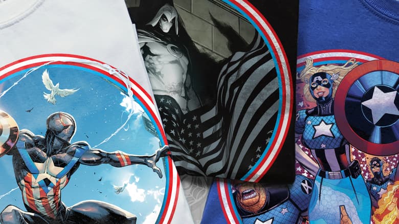 Captain America Variant T-Shirts Celebrate the Star-Spangled Hero | Marvel