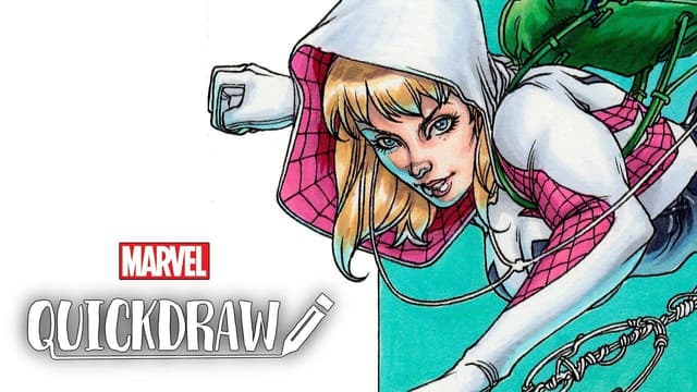 Laura Martin Draws Spider Gwen Marvel Quickdraw Marvel