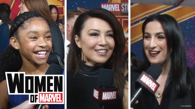 The Women of Marvel hit the Marvel Studios’ Captain Marvel Red Carpet ...