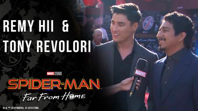 Remi Hii & Tony Revolori LIVE from the Spider-Man: Far From Home red ...