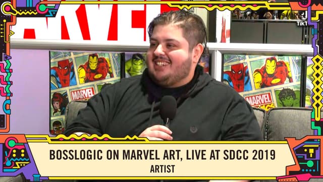 Artist Bosslogic on sampling the world for his Marvel art LIVE at SDCC ...