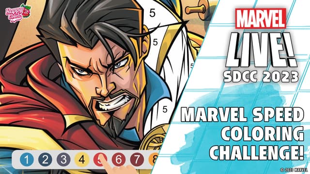 Marvel Speed Coloring Challenge at SDCC! | Trailers & Extras | Marvel