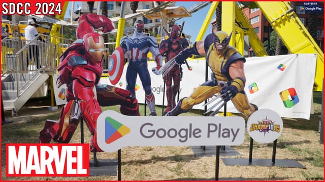 Experience GooglePlay's Wheel of Champions at SDCC 2024 | Marvel