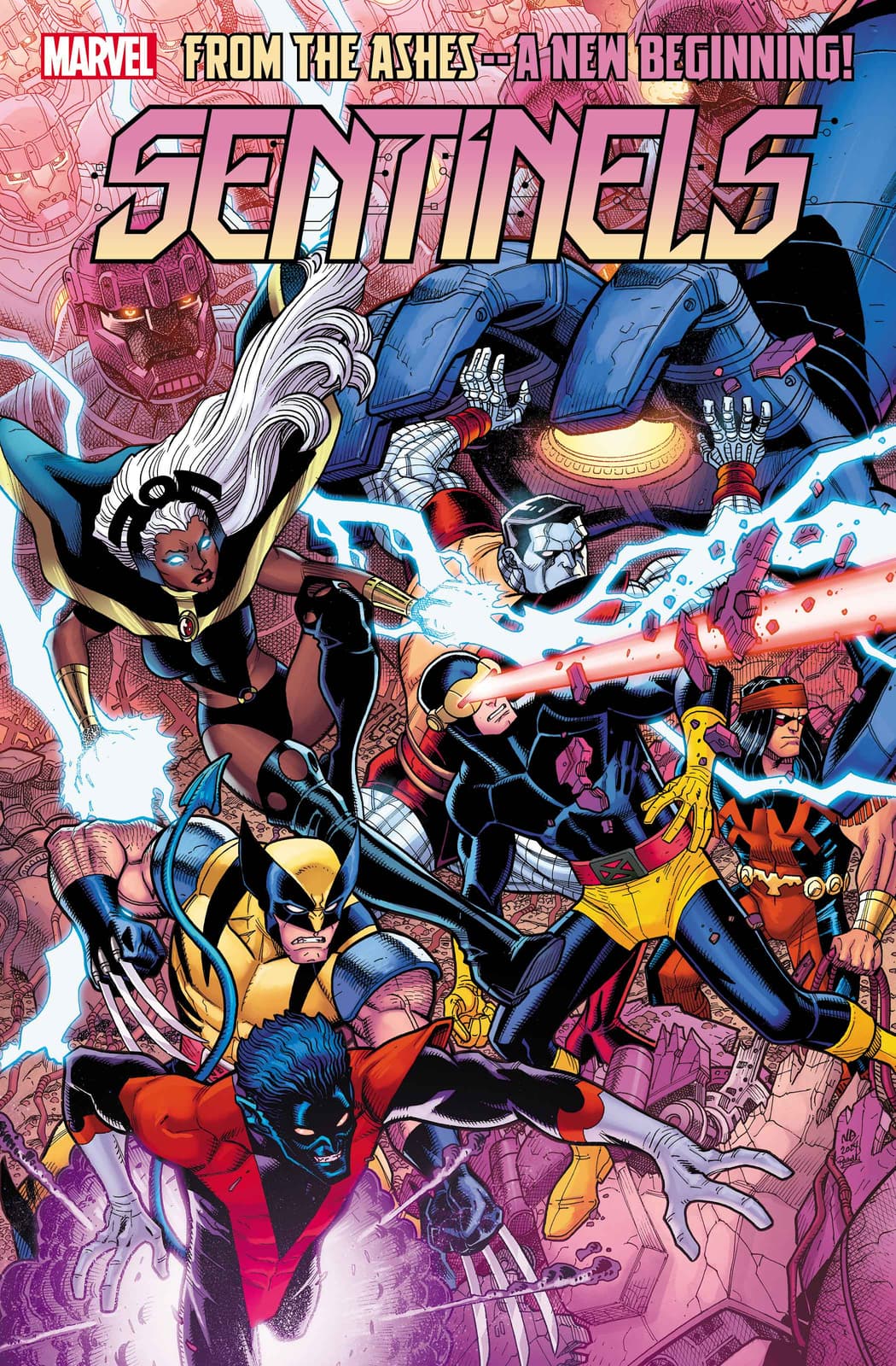 X Men Sentinels Strips Marvel Comics One Wolfpack Of Sentinels Four