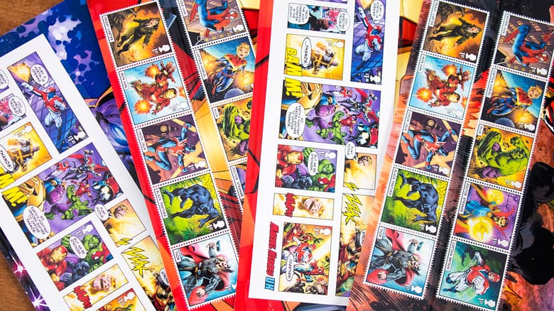 The Queen Personally Approved These Marvel-Themed Stamps for the UK ...