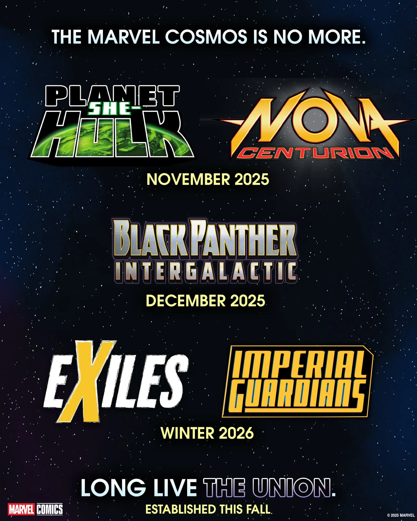 SDCC 2025: Marvel's New Cosmic Order Unveiled | Marvel