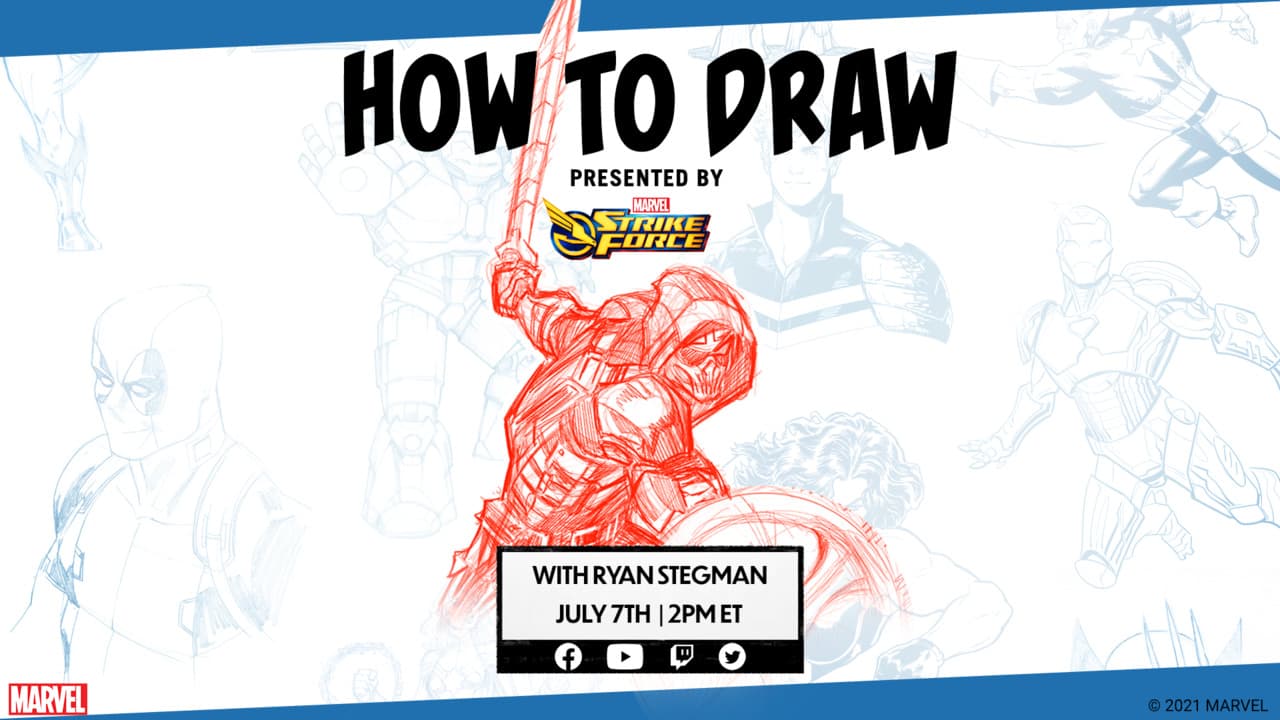How to Draw Taskmaster Live! Presented by Marvel Strike Force | Marvel
