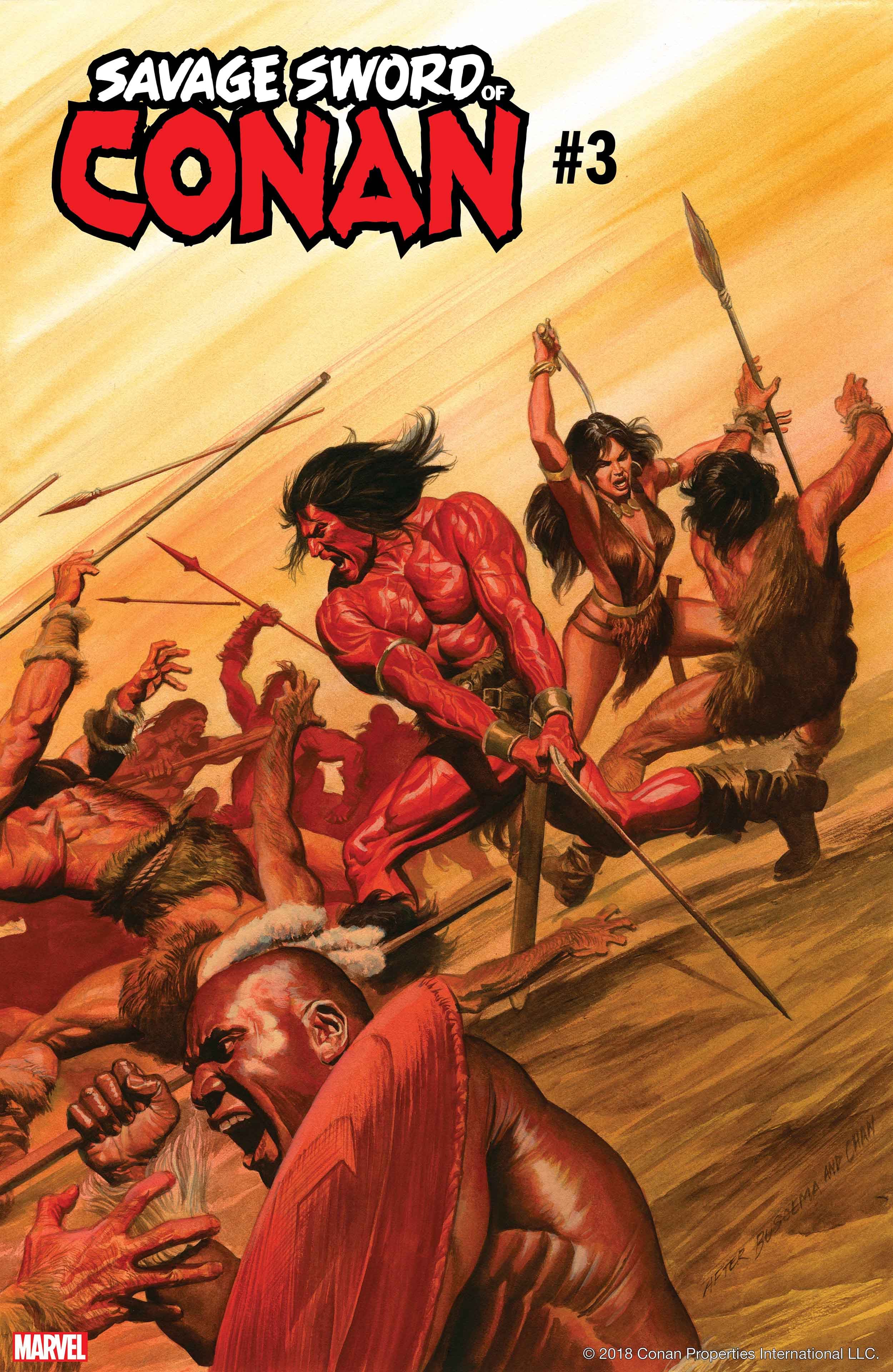 Covers Revealed for 'Conan the Barbarian #4' and 'Savage Sword of Conan ...