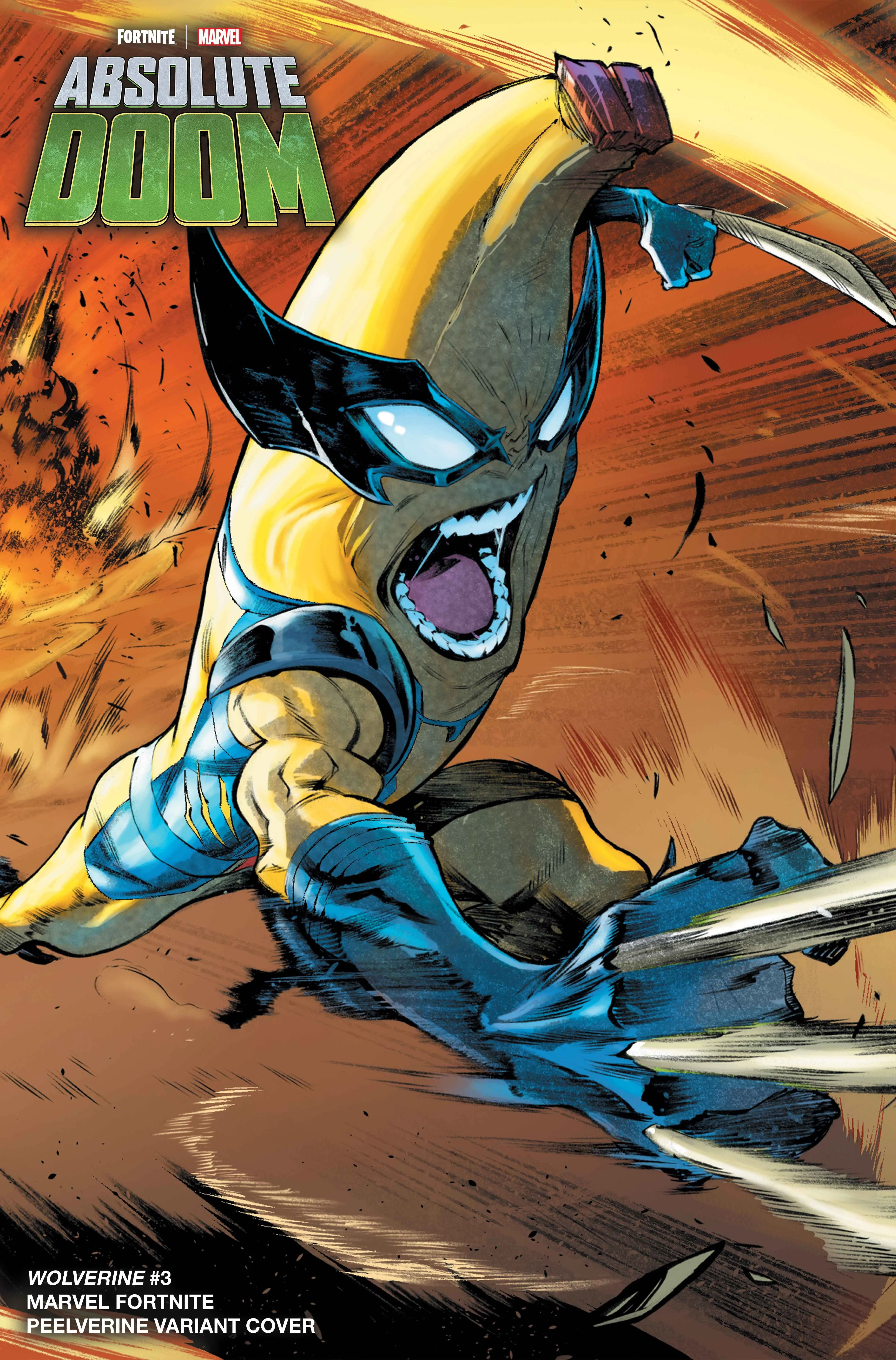 New Fortnite Marvel Variant Covers Spotlight Peelverine, Meowtooth and ...