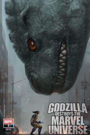 Godzilla Destroys the Marvel Universe (2025) #3 (Variant) | Comic Issues | Marvel