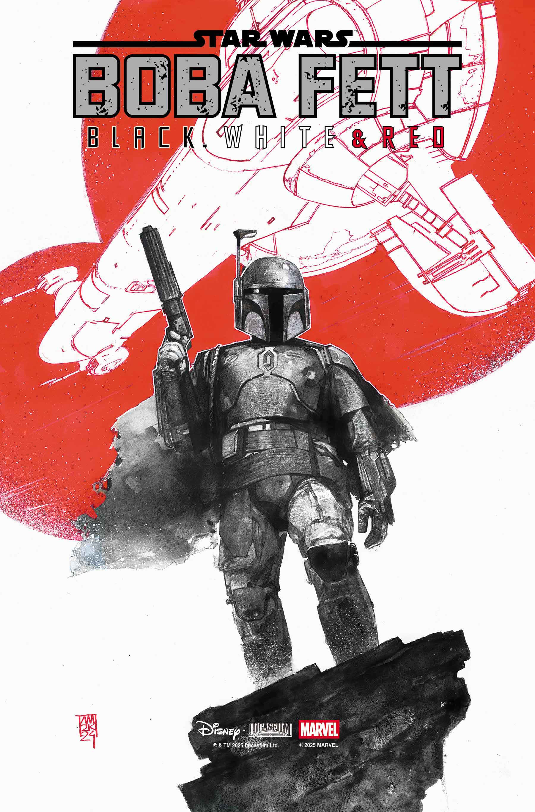Star Wars: Boba Fett - Black, White & Red (2025) #1 | Comic Issues | Marvel