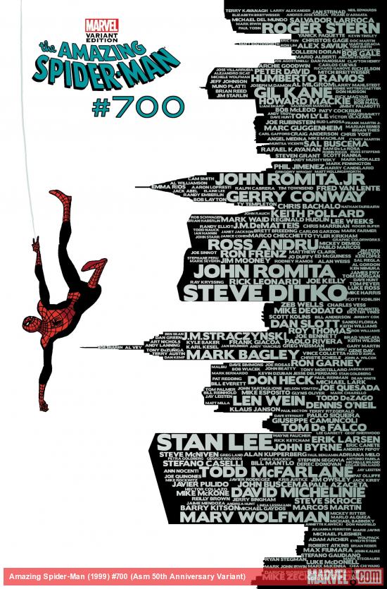 Amazing Spider-Man (1999) #700 (Asm 50th Anniversary Variant) | Comic ...