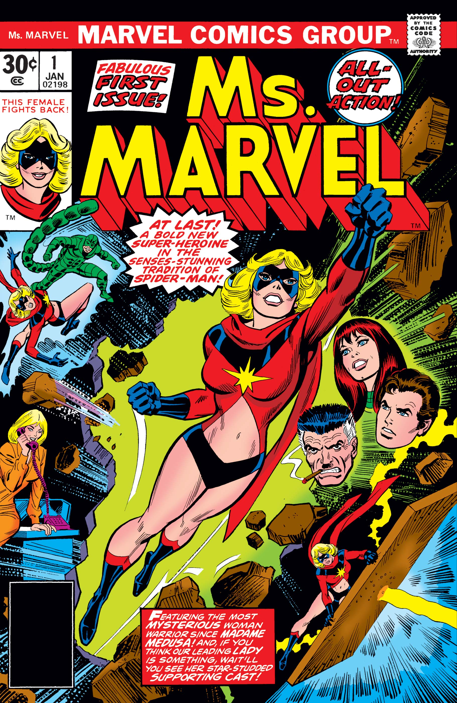 Ms Marvel 1 CGC 9 2 Blanco Marvel 1977 1st Carol Danvers Como Ms Marvel Ms Marvel 1 CGC 9 2 Blanco Marvel 1977 1st Carol Danvers Como Ms Marvel